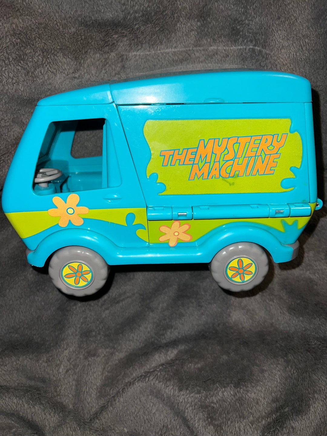 Vintage Scooby-doo Groovy Mystery Machine Van Hanna Barbera Blue Scooby ...