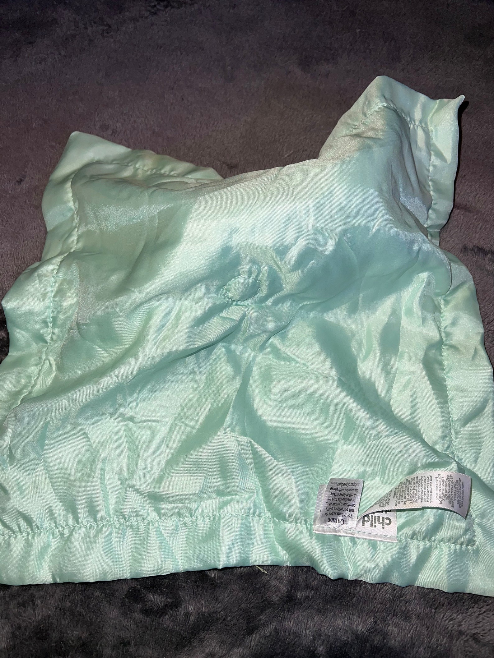 Carter's Child of Mine Lamb Lovey White Green Baby Security Blanket ...