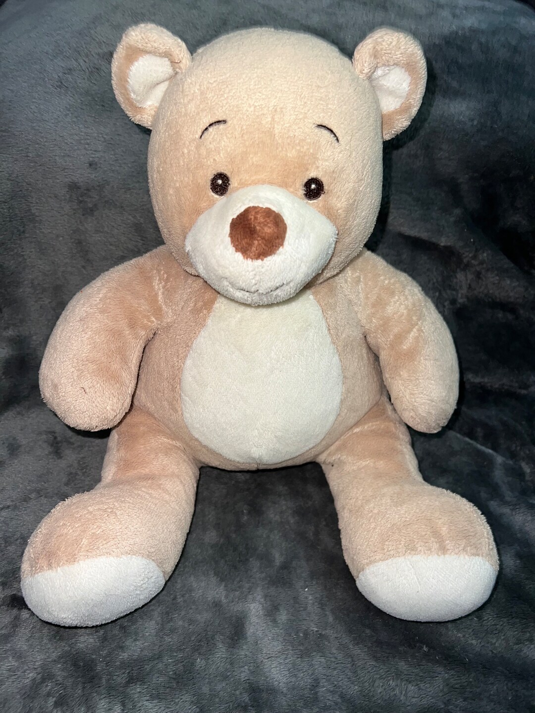 Build a Bear Velvet Hugs Cream Tan Plush Teddy Asthma Allergy Infant ...