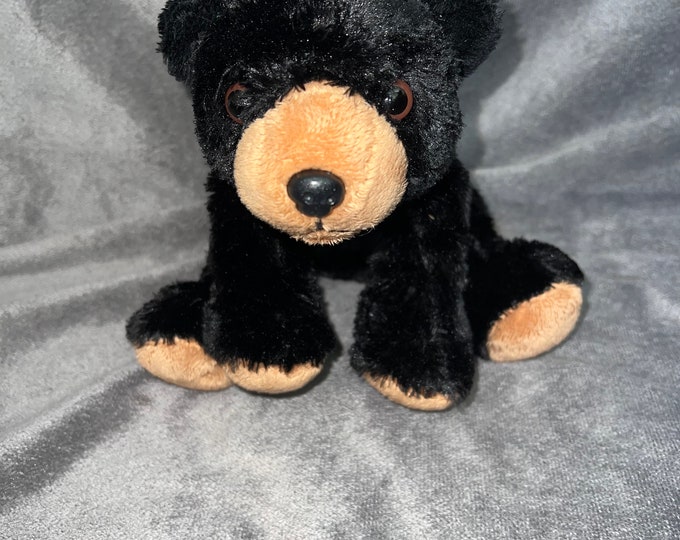 Wild Republic Plush Black Bear 2019 Around 7 Sitting Realistic Soft ...