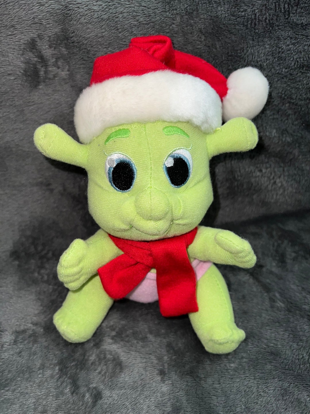 Dreamworks Shrek Fiona Felicia Baby Ogre Christmas Santa Hat Plush 6 ...