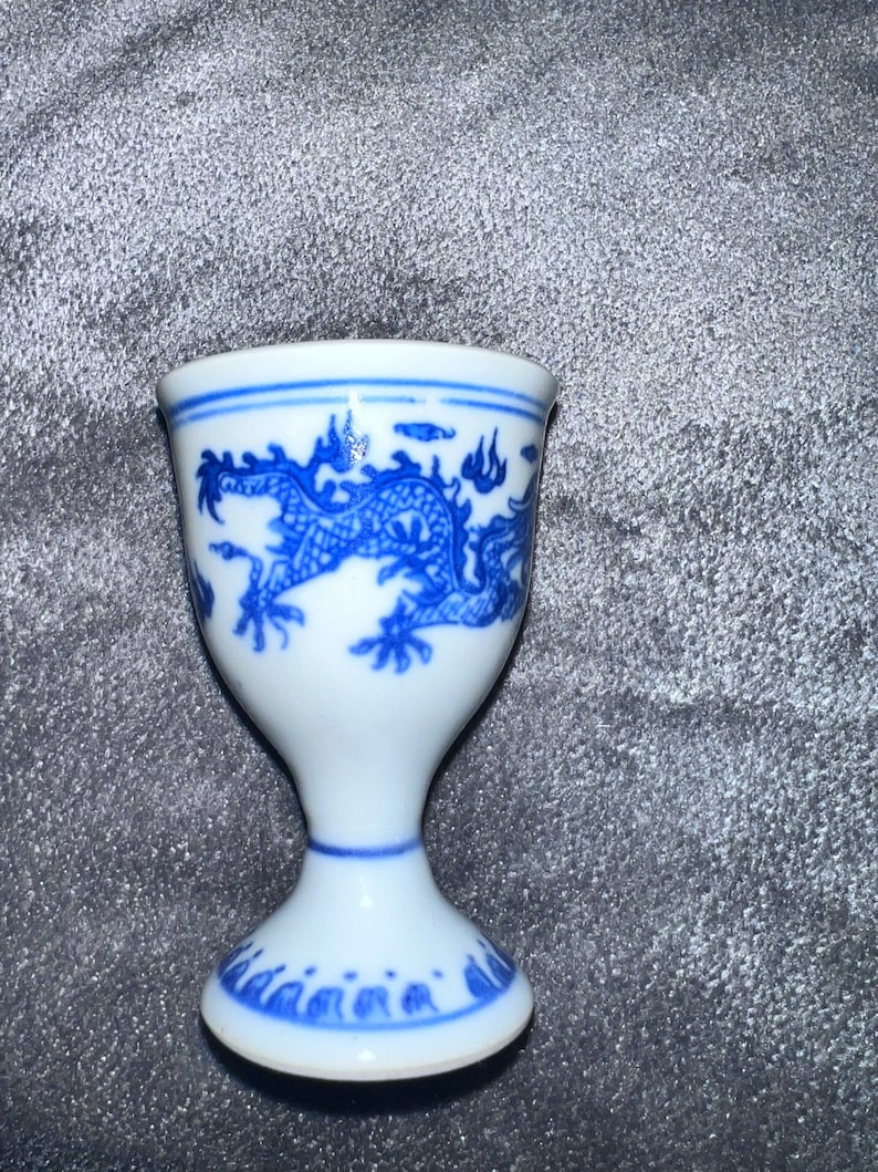 Jingdezhen Chinese Sake Wine Set Blue White Porcelain Ceramic Pottery ...