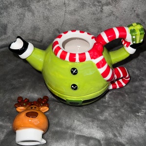 Merry Merry Cracker Barrel Ceramic Tea for One Set Christmas Gift ...