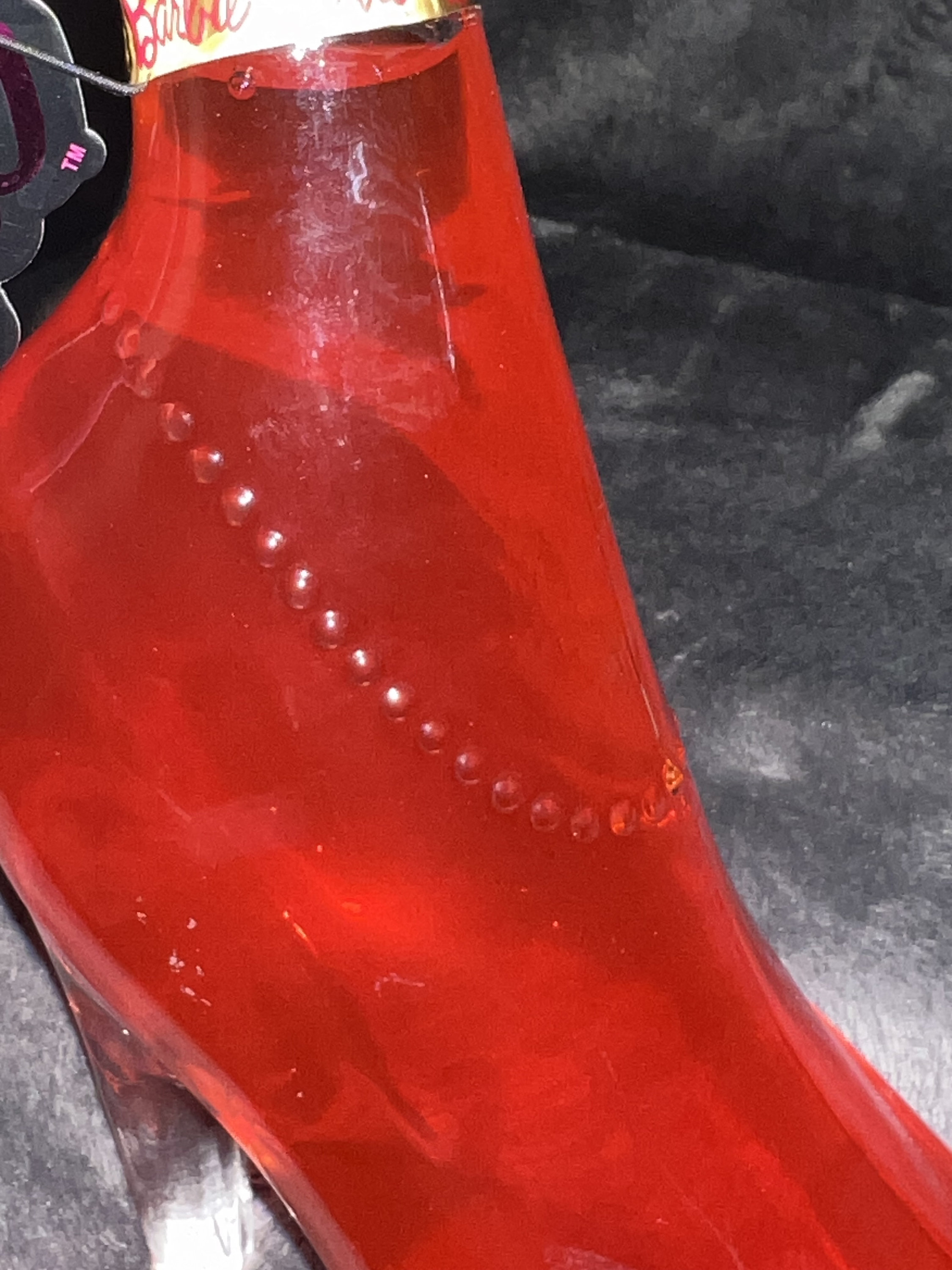 Barbie Strawberry Bellini Bubbly Drink Topper in Glass Heel Shoe NEW 9 ...