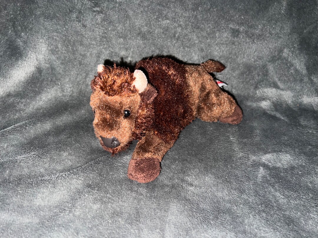 Aurora Buffalo Bison Plush Stuffed Animal Lovey Brown 9 Long - Etsy