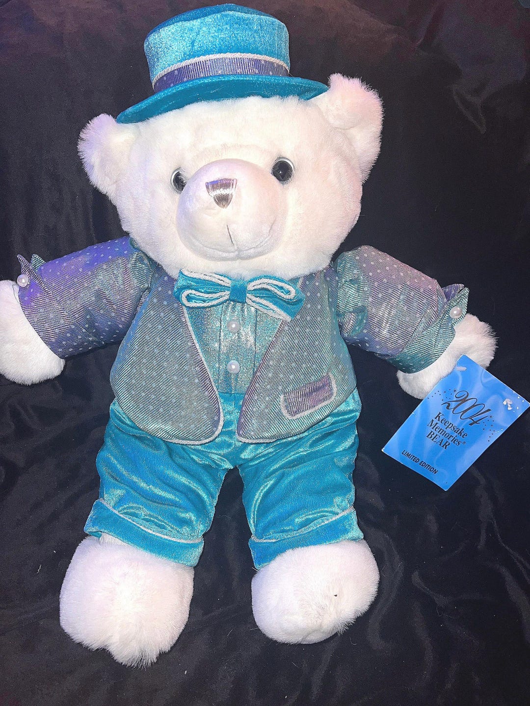 Dan Dee 2004 Keepsake Memories Bear Limited Edition Blue Male Christmas ...