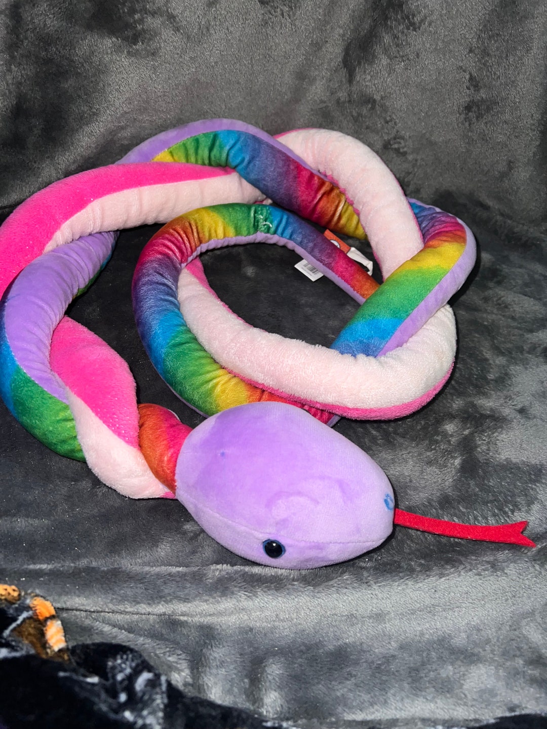 Adventure Planet Snake Plush Twisted Multi Color 57” Stuffed Reptile ...