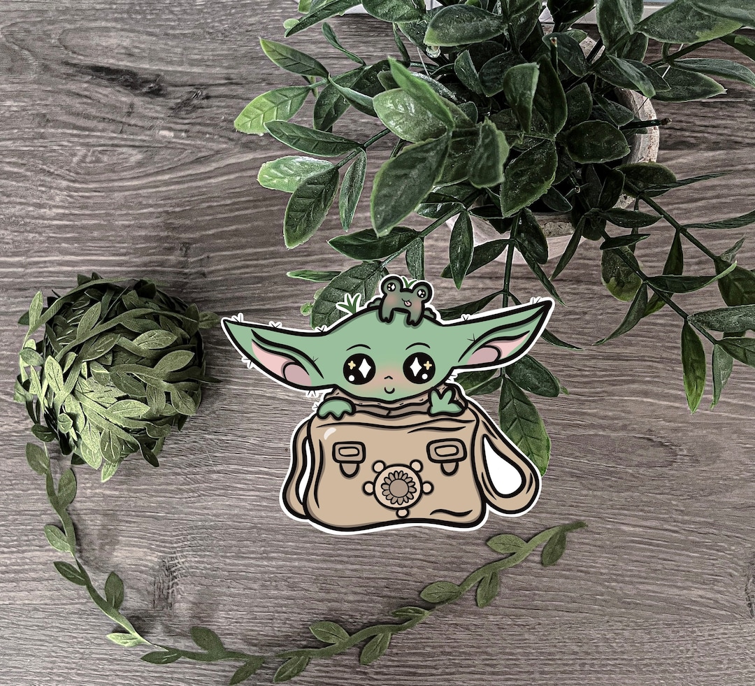 Baby Yoda (grogu) Inspired Sticker - Etsy