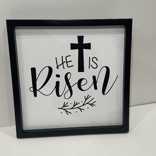 He is Risen Sign - Etsy