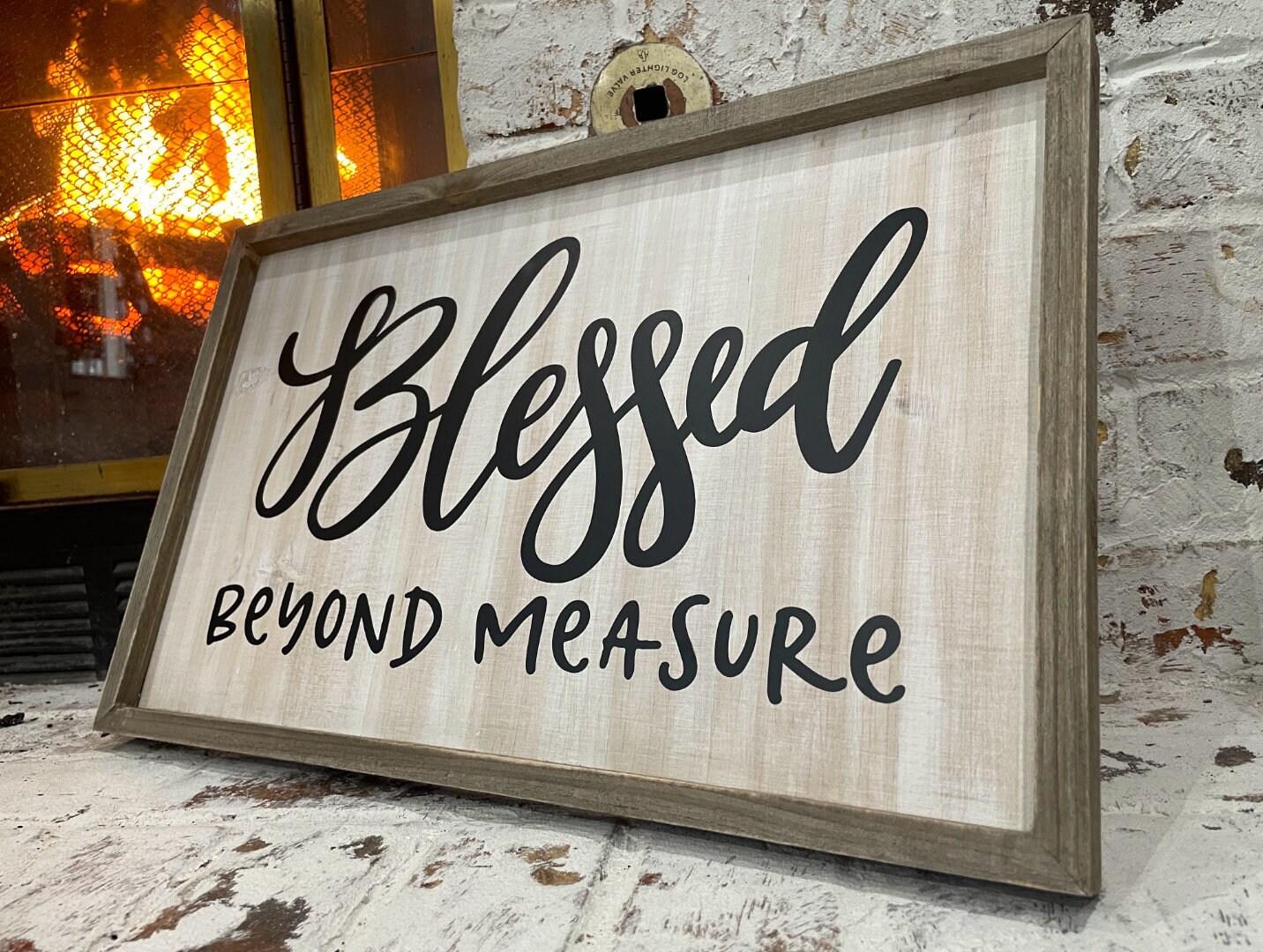 Christian Sign Scripture Sign Blessed Beyond Measure Sign - Etsy