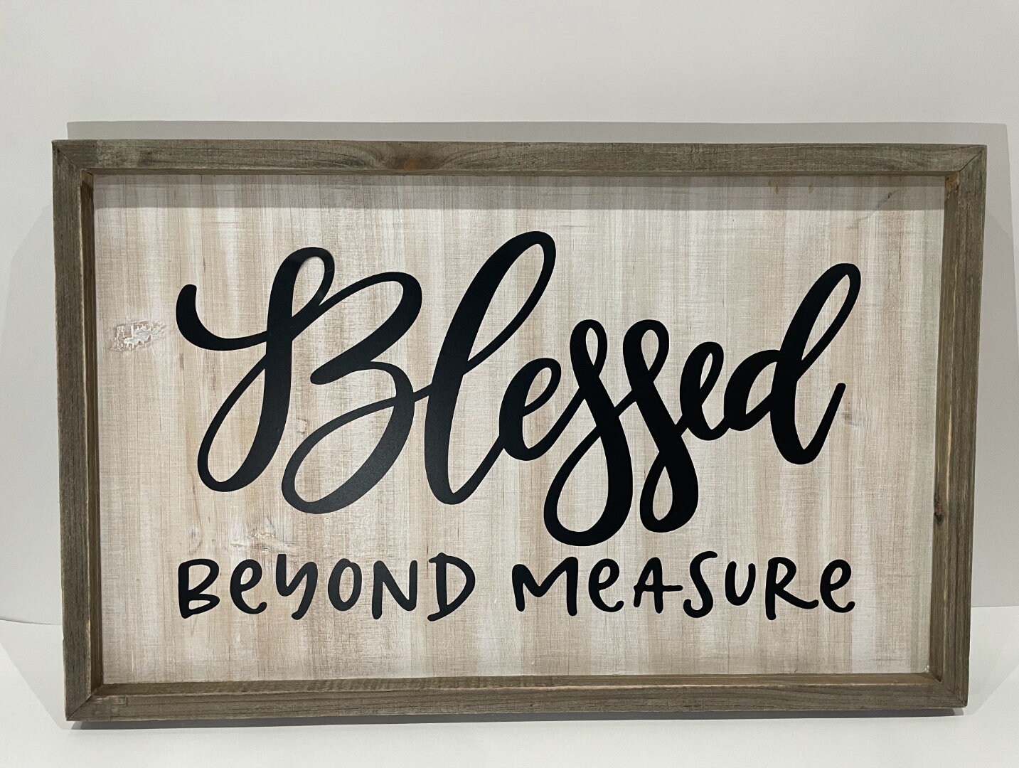 Christian Sign Scripture Sign Blessed Beyond Measure Sign - Etsy