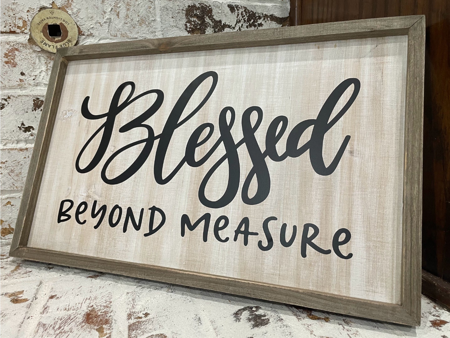 Christian Sign Scripture Sign Blessed Beyond Measure Sign - Etsy
