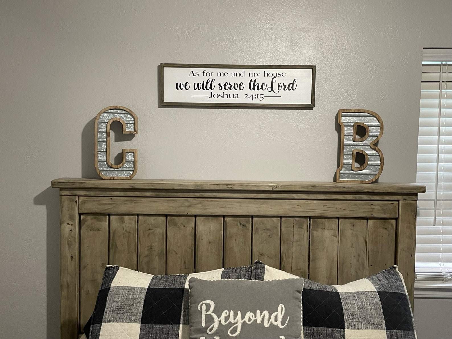 Scripture Sign Christian Decor Christian Sign as for Me and - Etsy