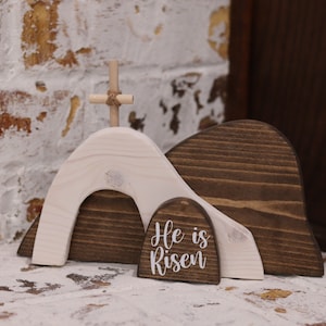 Easter Tomb, Handmade Wooden Easter Tomb, Easter Nativity Set, Easter ...