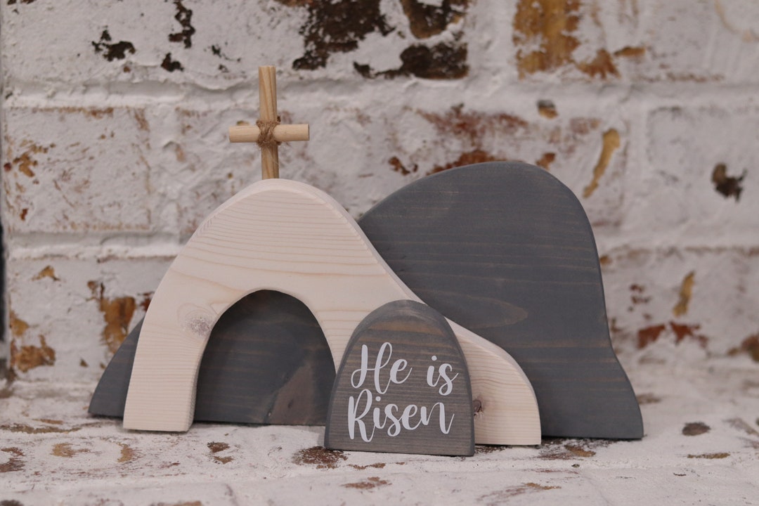 Easter Tomb, Handmade Wooden Easter Tomb, Easter Nativity Set, Easter ...