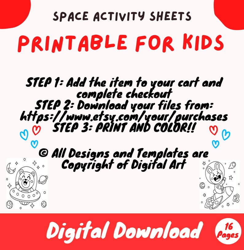 Space Planets Coloring Pages Printable for Kids Astronomy - Etsy