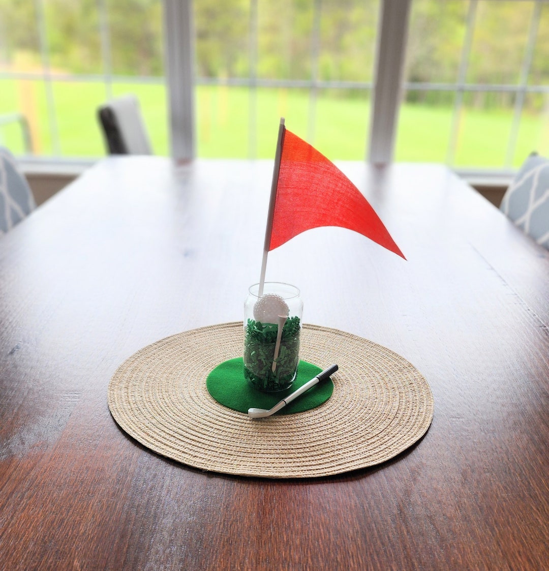 Simple Golf Centerpiece, Golf PAR-TEE in a Cup, Includes: Flag, Golf ...