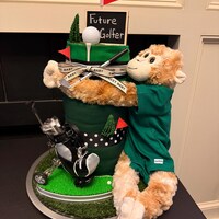 Mini Golf Themed Diaper Cake Baby Shower Sprinkle Birthday Gift - Etsy