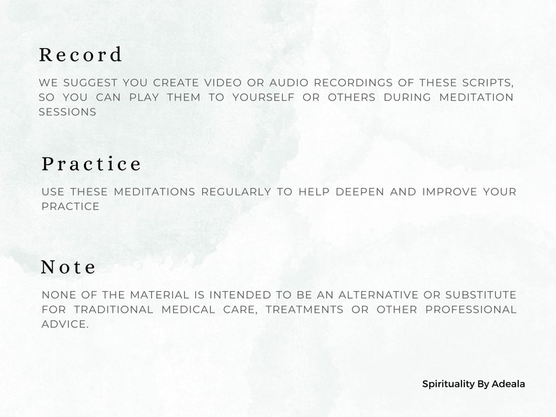 Includes 10 Guided Meditation Scripts, Spiritual Meditation Bundle Pack ...