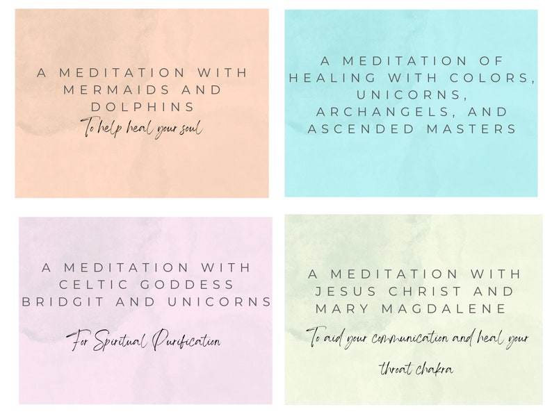 Includes 10 Guided Meditation Scripts, Spiritual Meditation Bundle Pack ...