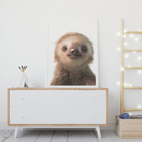 Sloth Wall Art - Etsy