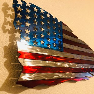 USA Metal FLAG - Etsy