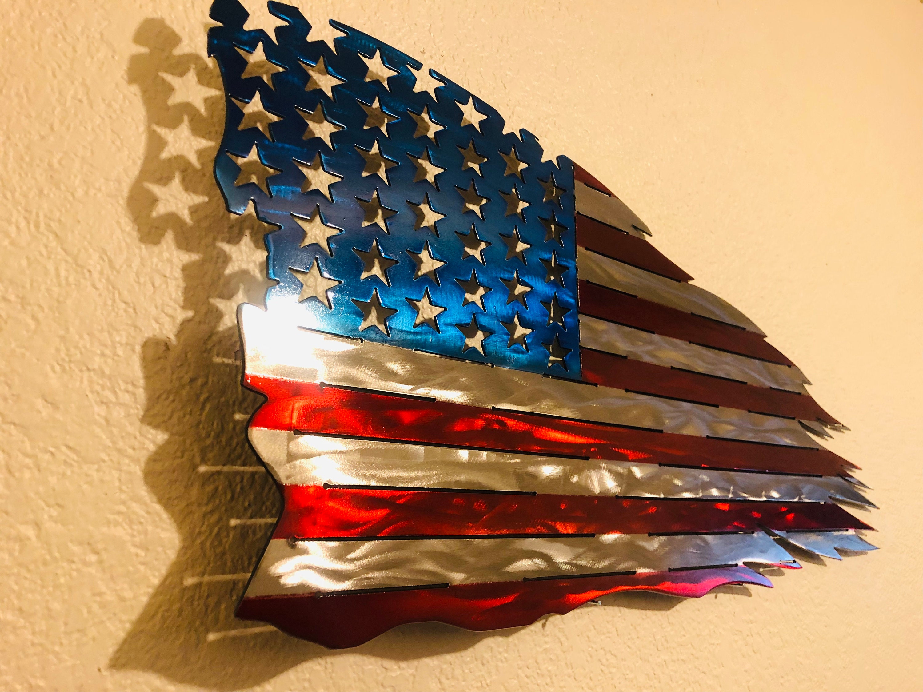 USA Metal FLAG - Etsy