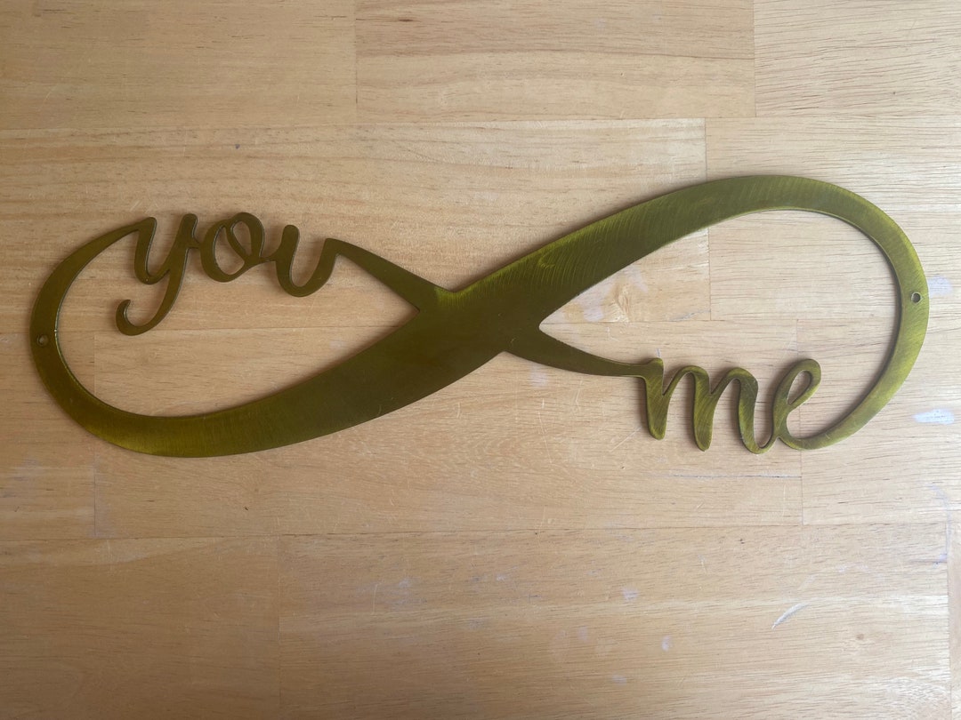 You&me Infinity Metal Sign - Etsy