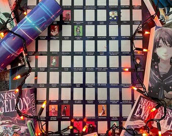 Anime Poster Scratch Off | Etsy
