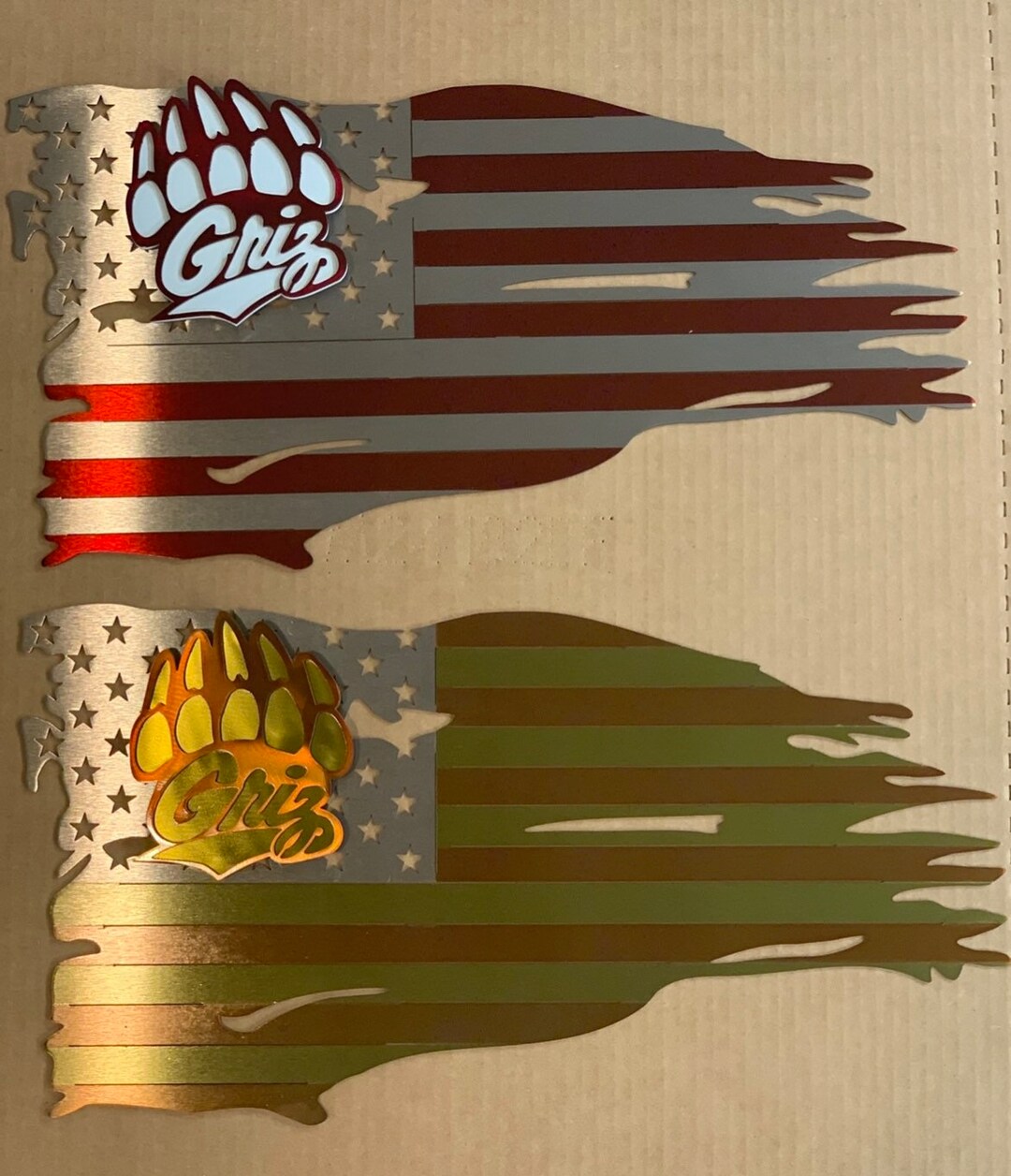 Montana Grizzlies Sign Art Flag - Etsy