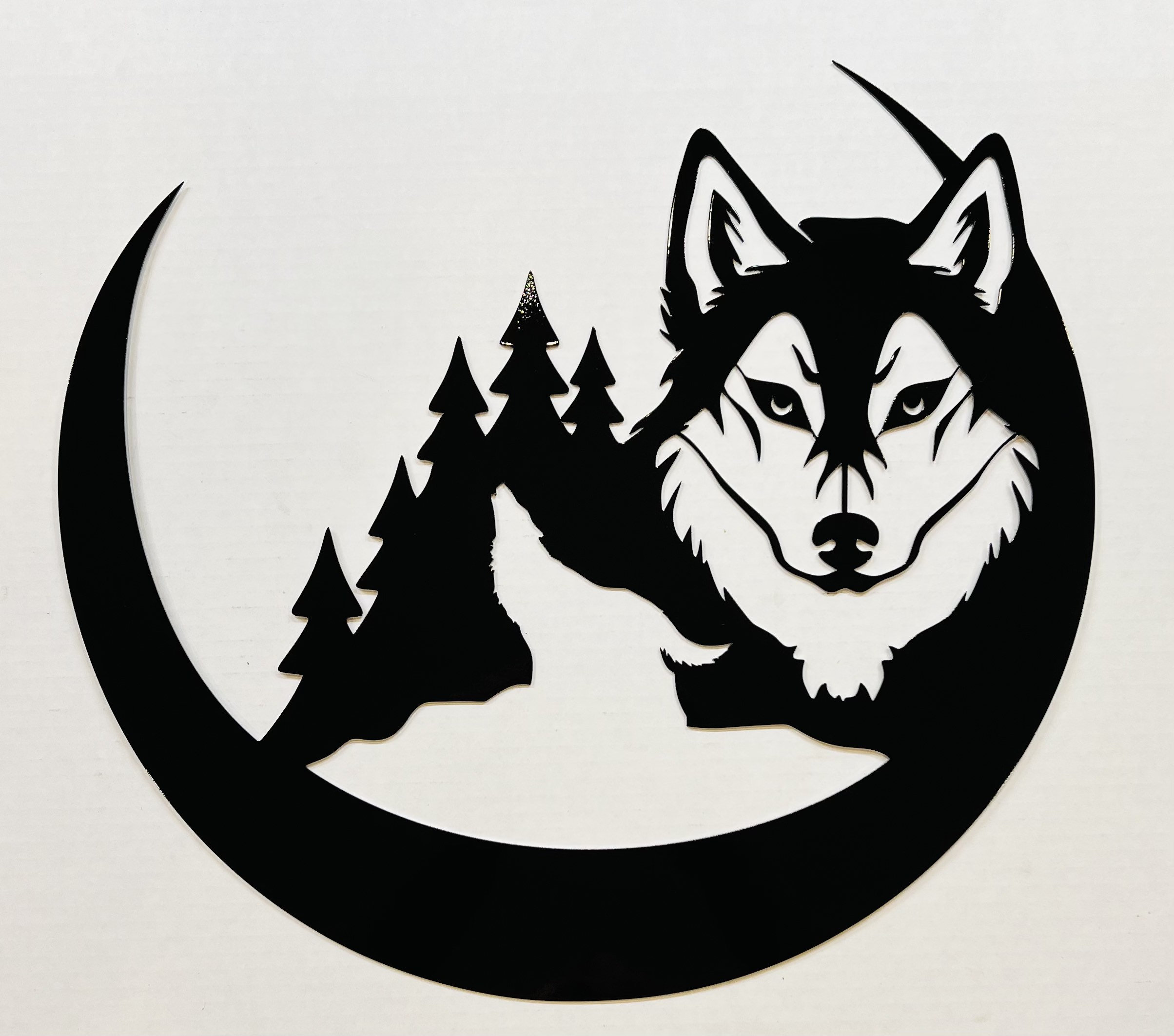 Metal Wolf & Mountain Wall Art, Wolf Art, Wolf Wall Decor, Metal Wolf ...