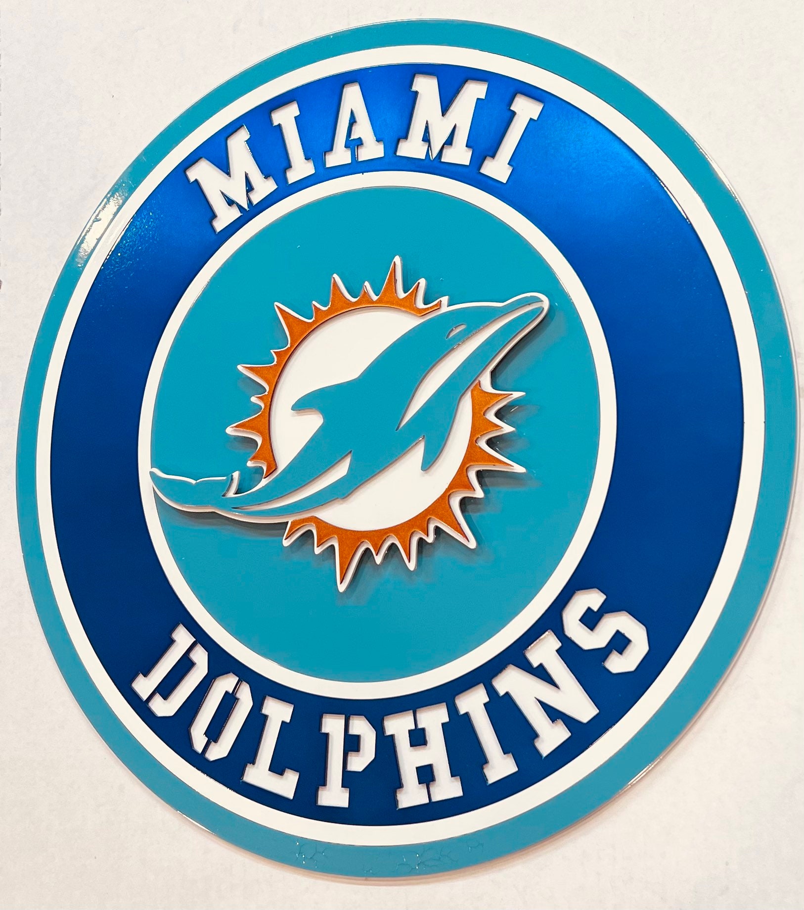 Miami Dolphins Sign Art - Etsy