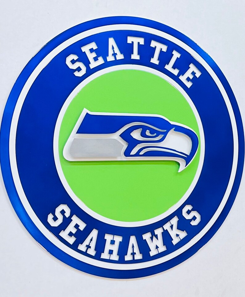 Seattle Seahawk Sign Art - Etsy