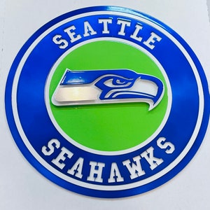 Seattle Seahawk Sign Art - Etsy