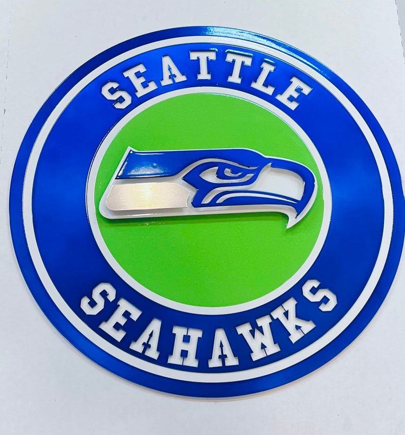 Seattle Seahawk Sign Art - Etsy