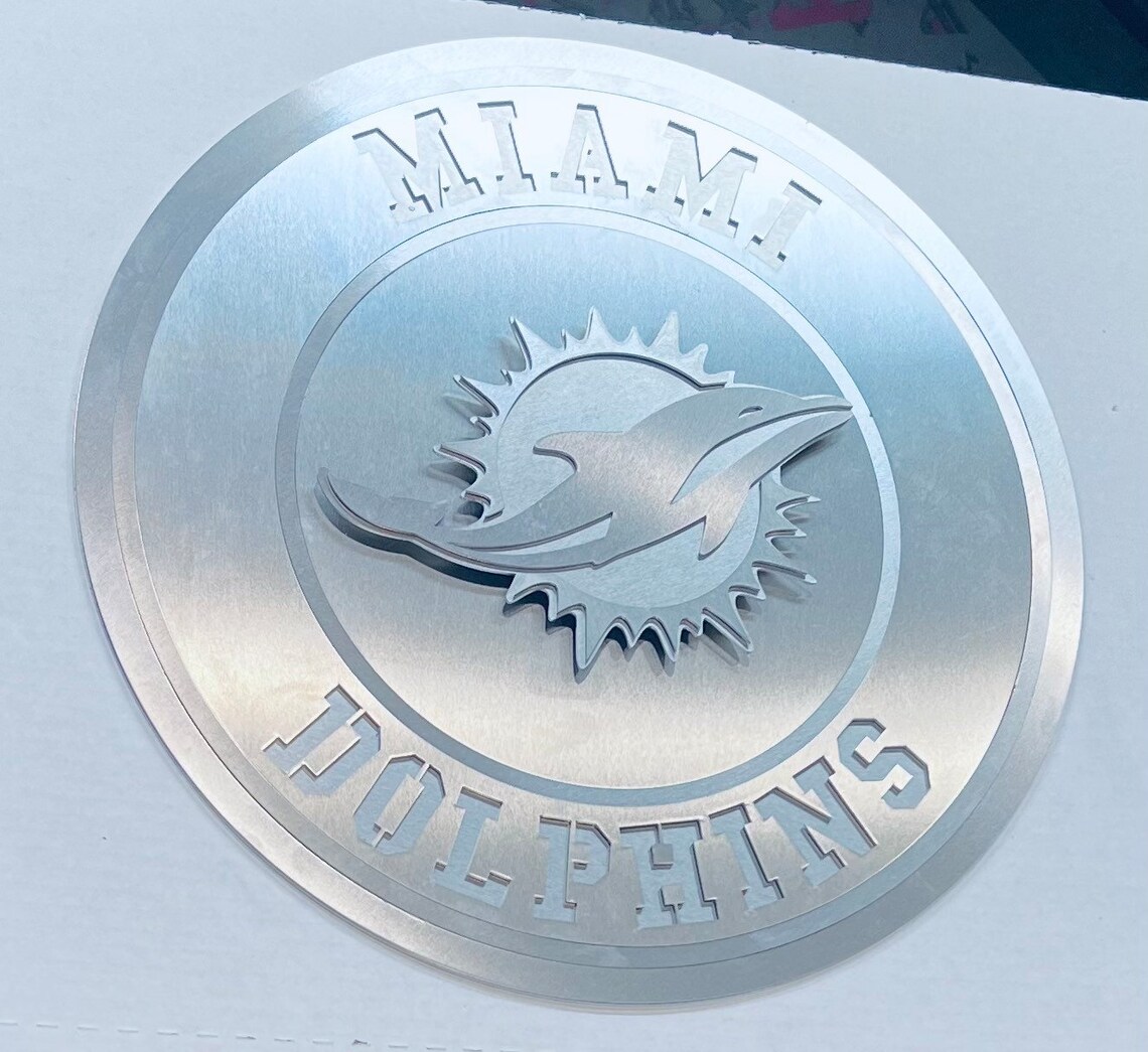 Miami Dolphins Sign Art - Etsy