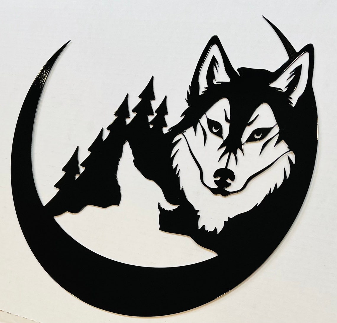Metal Wolf & Mountain Wall Art Wolf Art Wolf Wall Decor - Etsy
