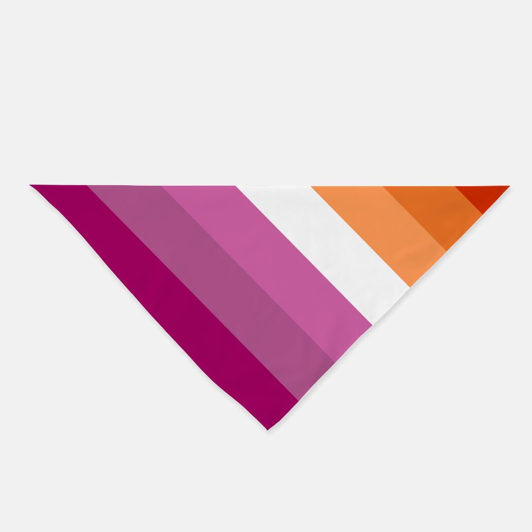 Lesbian Flag Pride Bandana Scarf - Etsy