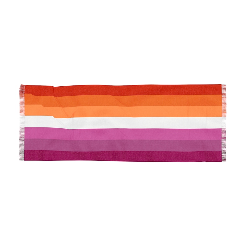 Lesbian Flag Apparel Merchandise Pride Light Scarf Love is Love Gift ...