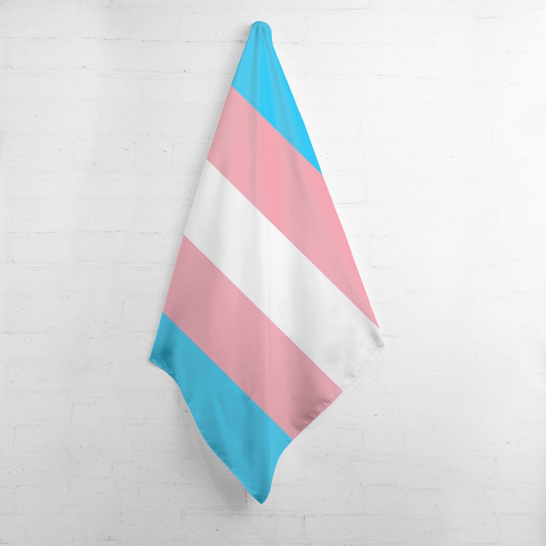 Transgender Flag Pride Bandana Scarf - Etsy