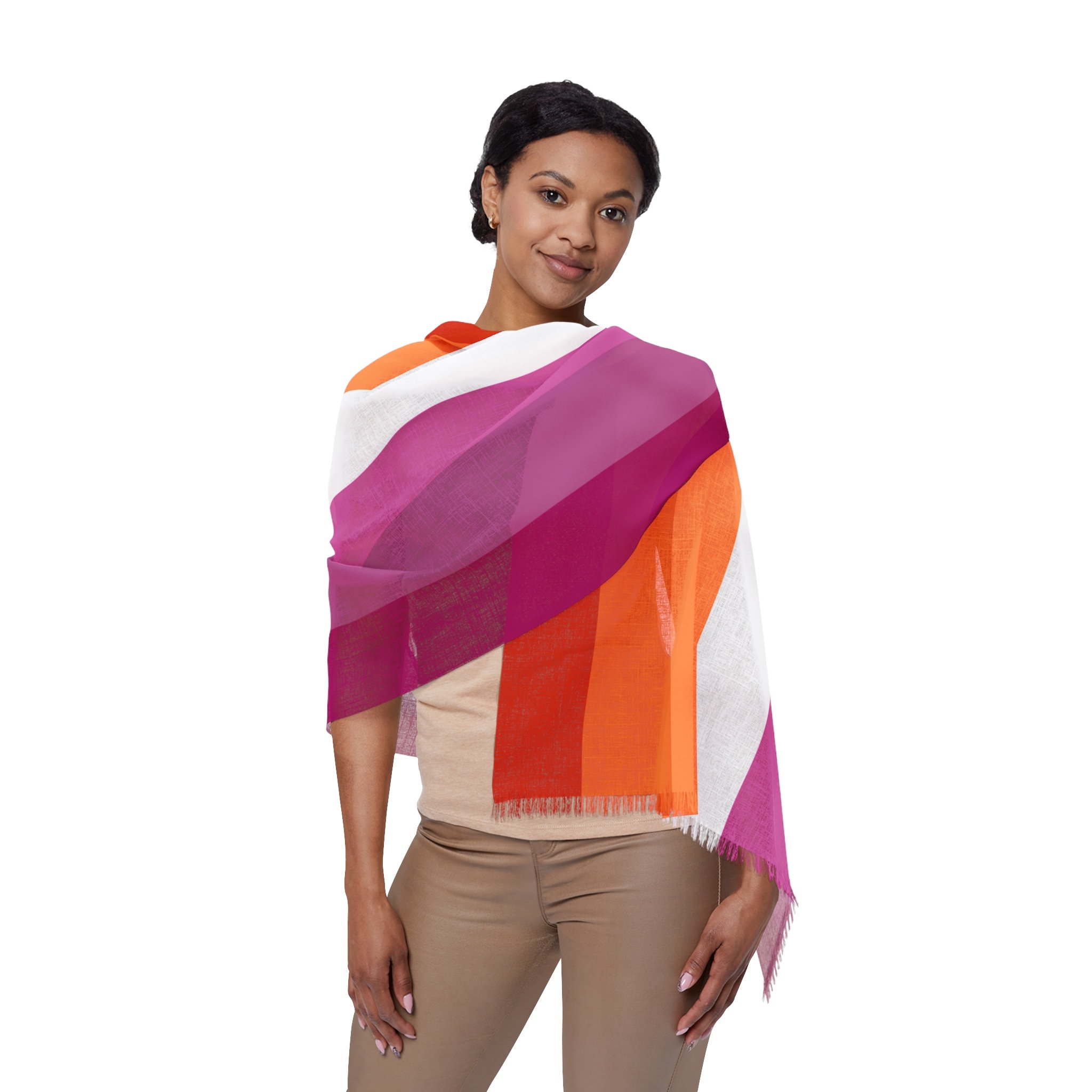Lesbian Flag Apparel Merchandise Pride Light Scarf Love is Love Gift ...