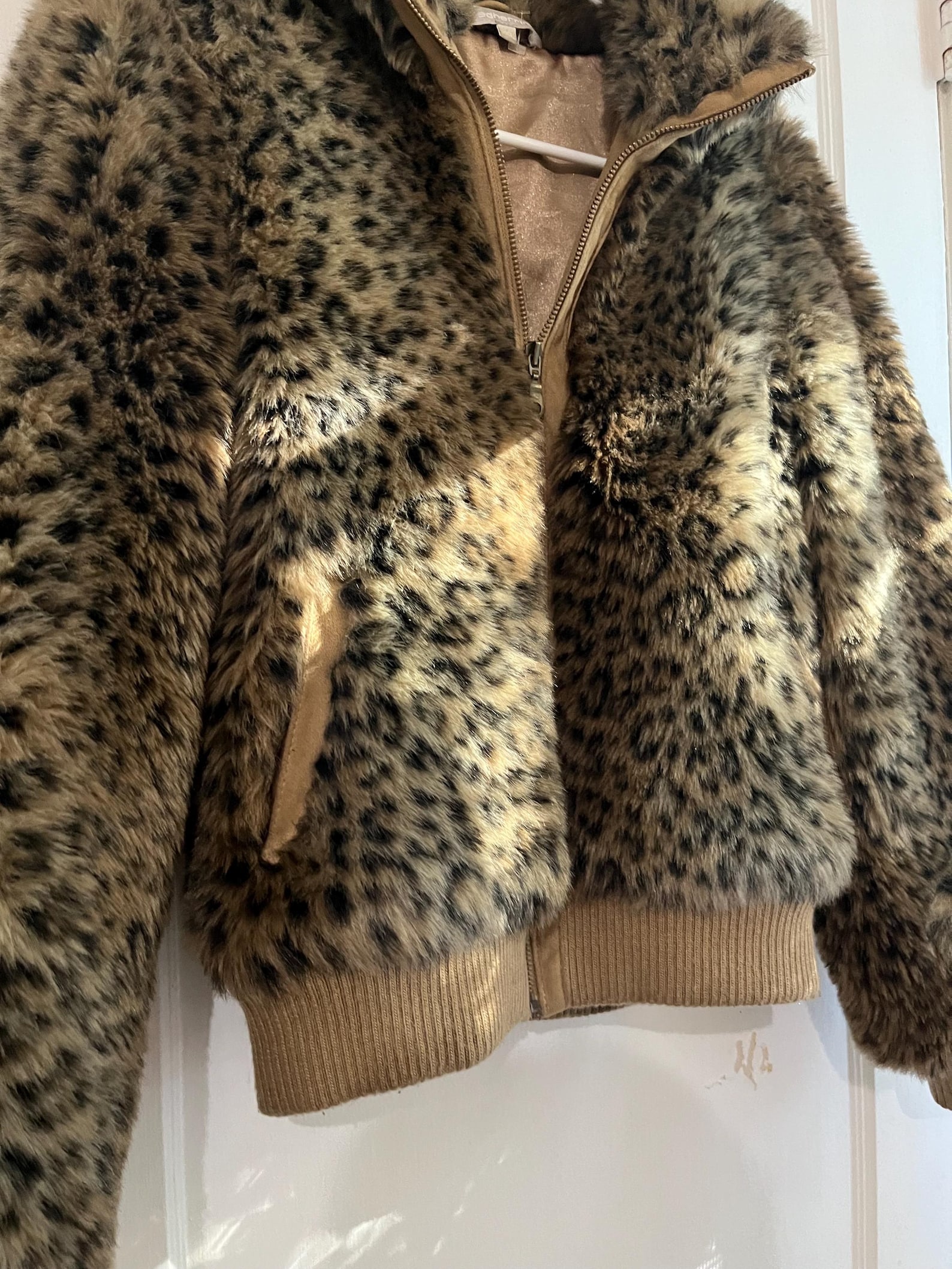 Vintage 00s Cheetah Print Fur Jacket - Etsy