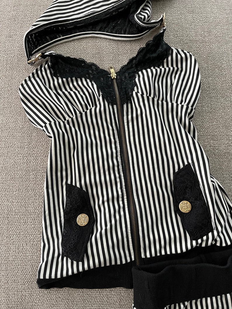 Harajuko Japanese Brand D.I.A Pinstripe Halter Top and Mini Short Set ...