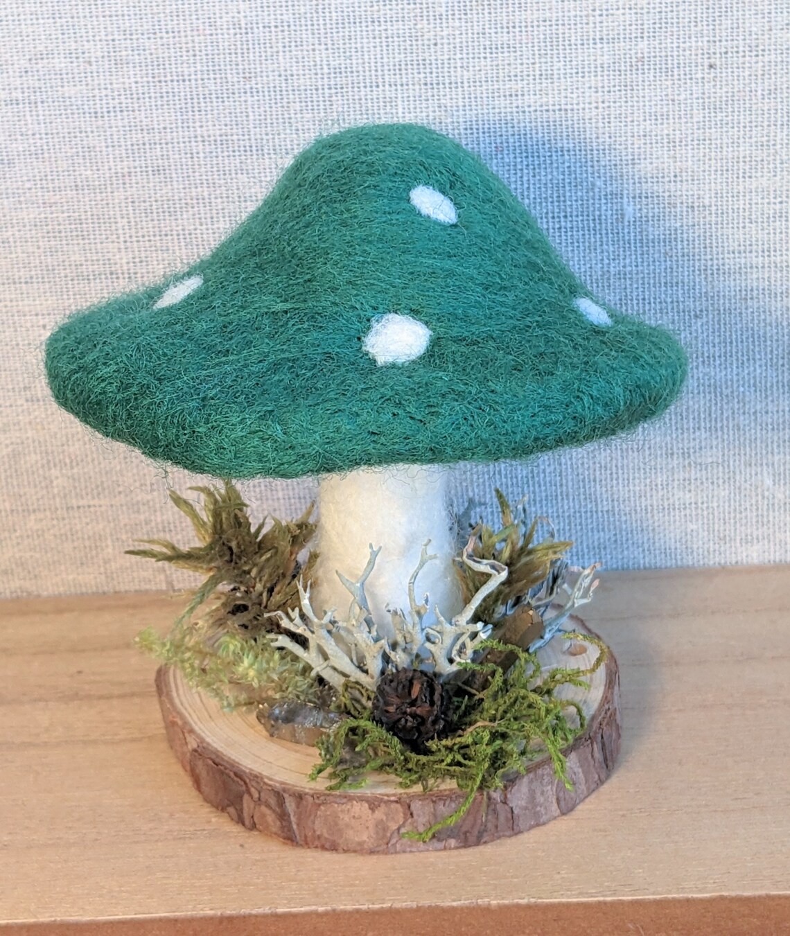 Needle Felted Mushroom - Etsy