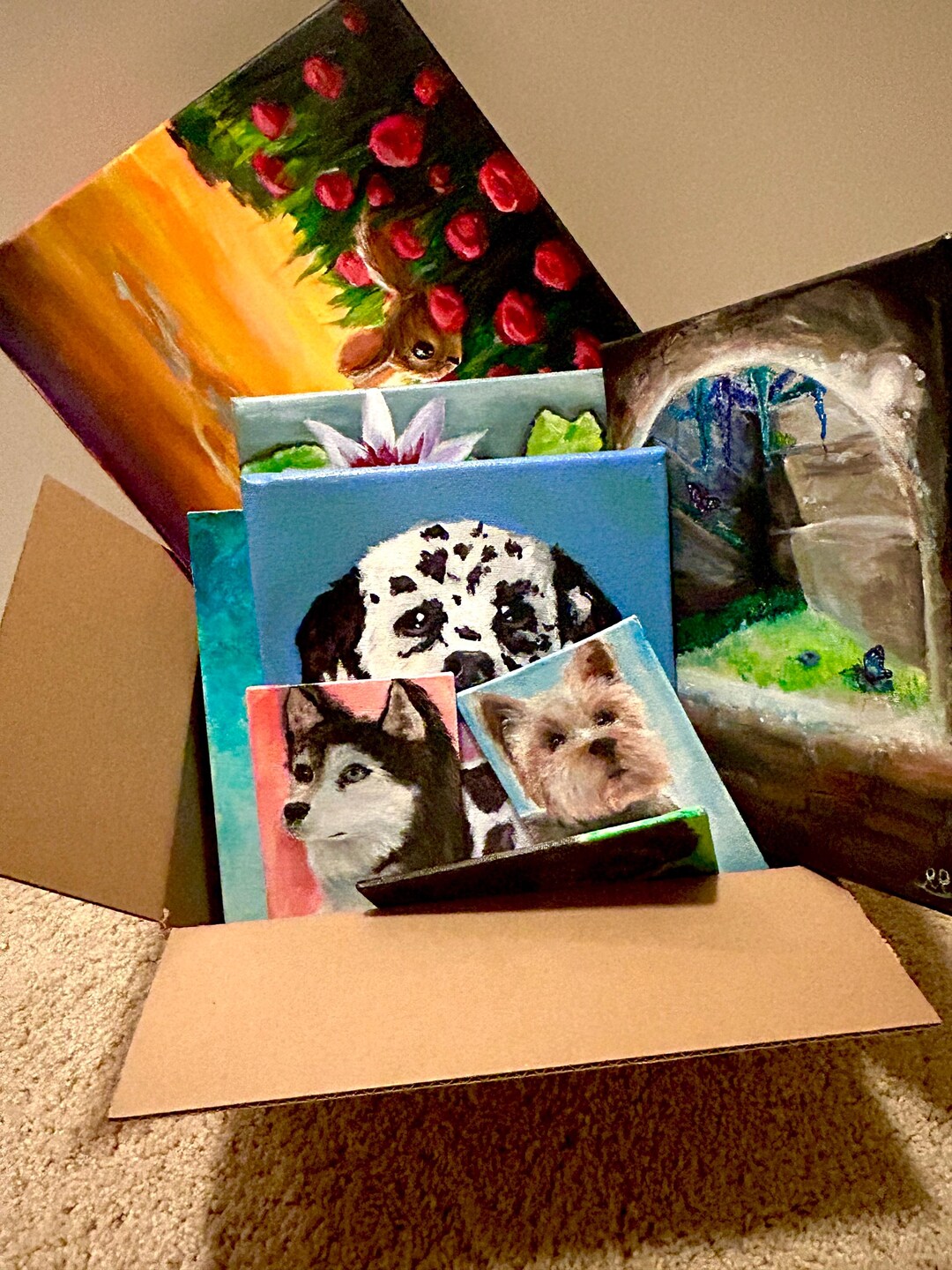 MYSTERY Acrylic PAINTING Grab Bag/box - Etsy