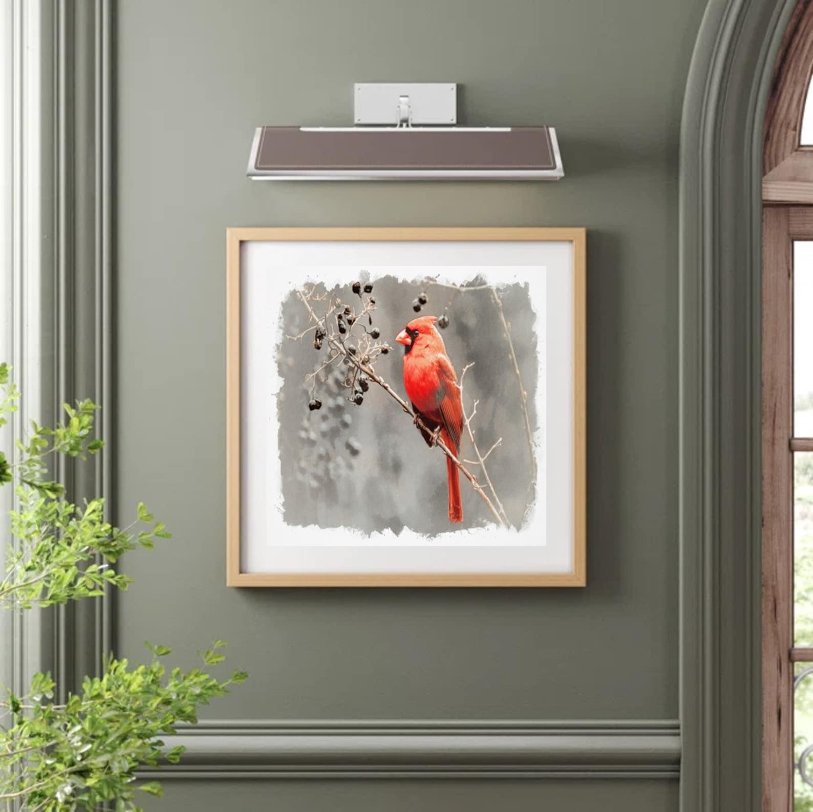 Watercolor Red Cardinal Art Print, Printable Red Cardinal Wall Art ...