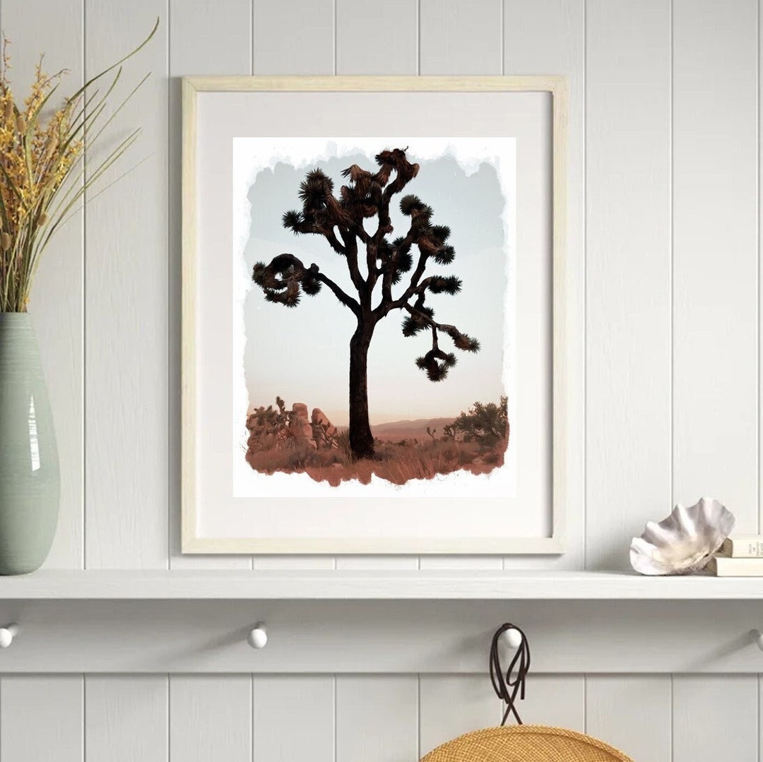 Watercolor Joshua Tree Art, Printable Wall Art Joshua Tree Digital ...