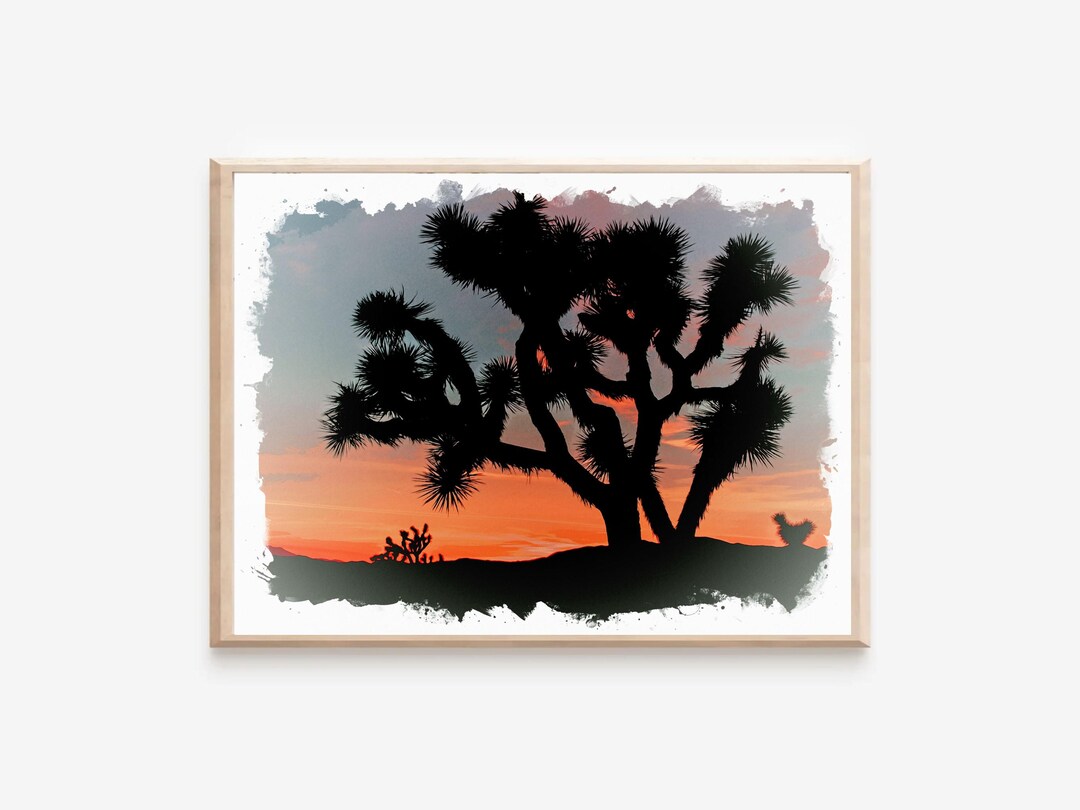 Watercolor Joshua Tree Wall Art Print, Digital Print Joshua Tree ...
