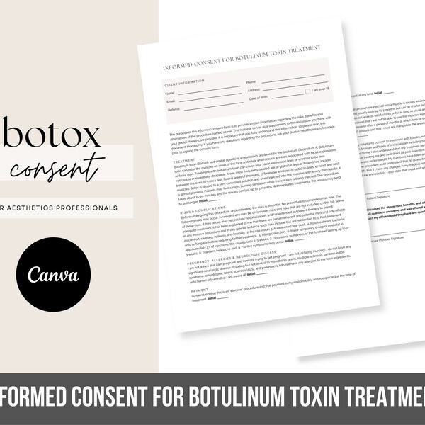 Informed Consent Template - Etsy