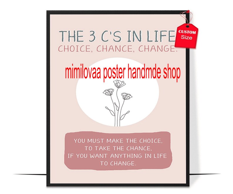 The 3cs in Life Poster Mental Health Poster Positive Inspirational ...